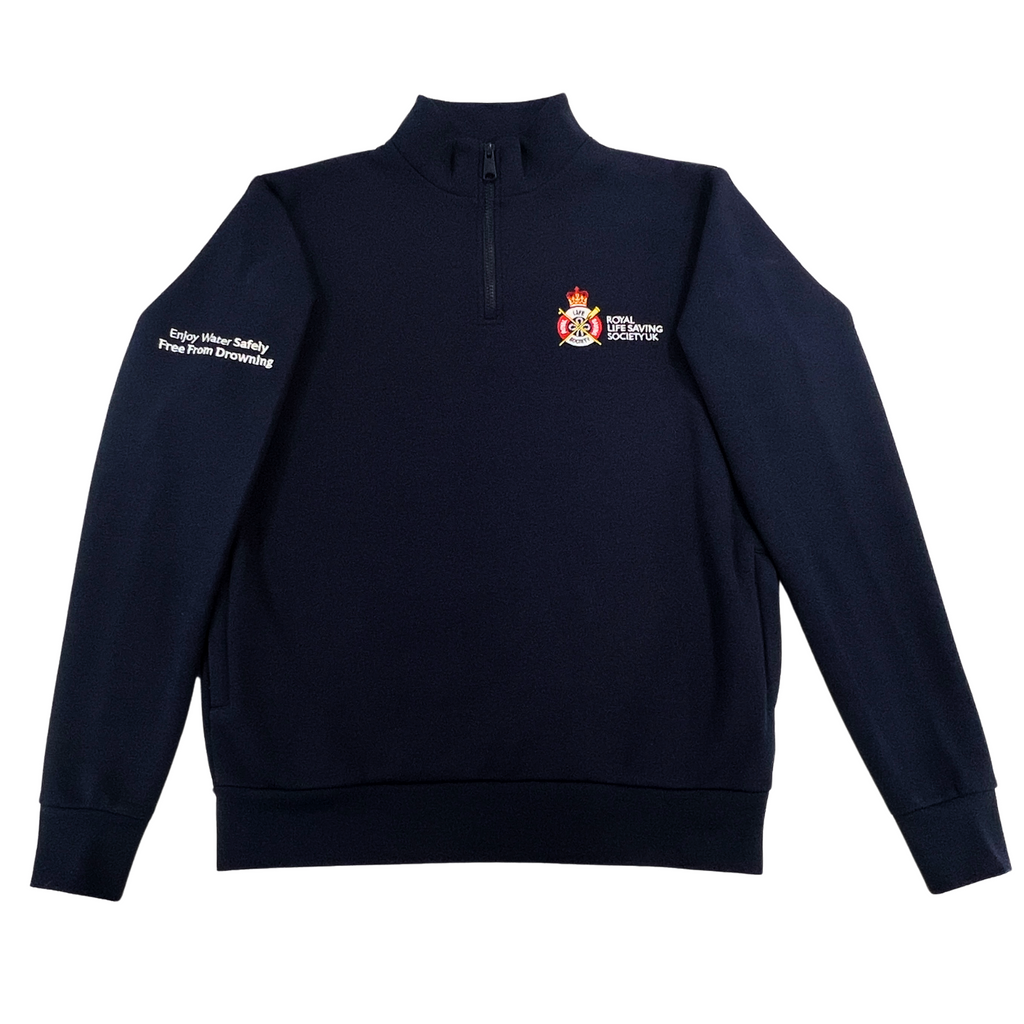 RLSS UK | Navy Quarter Zip Sweatshirt