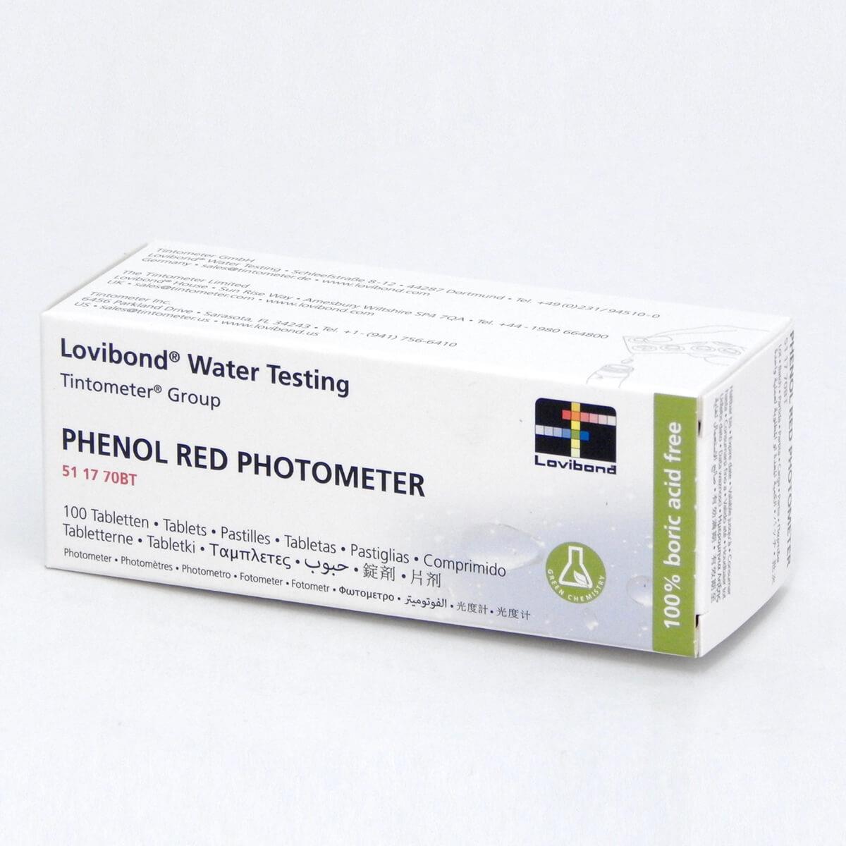 Lovibond® | Phenol Red Photometer Tablets | pH Reagents | Packs of 100/ ...